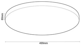 LED Stmívatelné stropní svítidlo s hlasovým ovládáním OPAL LED/48W/230V + DO