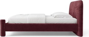 Hnědá čalouněná dvoulůžková postel s roštem 160x200 cm Vera – Micadoni