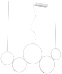 Smarter Závěsné LED interiérové svítidlo Athena, d.120cm Barva: Bílá
