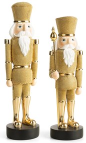 VÁNOČNÍ FIGURKA NUTCRACKER 37CM ​​ZLATÁ