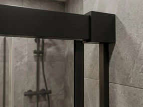 Gelco Luxor Black sprchový kout obdélníkový 140 x 90 x 200 cm L/P varianta posuvné černá čiré sklo GU1214BGU5690B