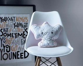 Detexpol Objímací polštář Shape 33x22 06 Elephant grey powder pink
