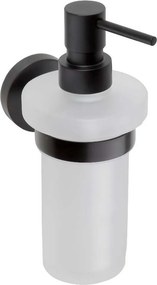 Sapho X-Round - Dávkovač mýdla s držákem, matné sklo/černá XR101B
