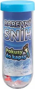 ALBI SCIENCE Vědecká sada Pokusy do kapsy Barevný sníh / Dětský experi