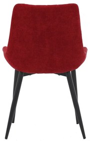 Jídelní židle MIREN — látka, kov, více barev Žlutá