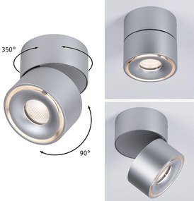 Paulmann 93375 Spircle, matně chromové stropní bodové svítidlo, 8W LED 3000K, výška 8,3cm