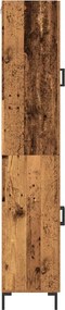 Vysoký bufet 2 ks Staré dřevo 69,5 x 34 x 180 cm 3334349
