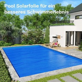 Bazénová fólie Wiltec – 4 × 6 m, modrá (60248)