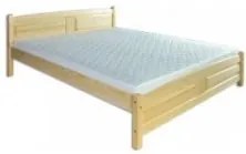 Dřevěná masivní postel 140x200 cm DN104 borovice masiv NELAKOVANÁ
