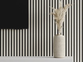 Mexen Lam-F, akustické stěnové lamely 275 × 31,5 cm, filc 6 mm, len šedý, S105-275317-2812-068