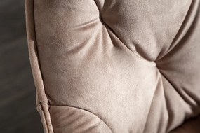Designová židle Garold šampaňský samet - Skladem