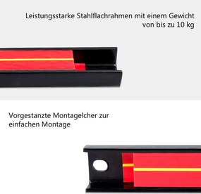 Costway Sada 12 magnetických lišt na nářadí, délka 46 cm