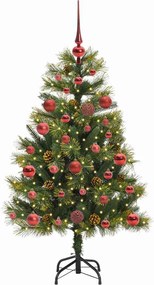 Umělý sklopný vánoční stromeček s kužely Zelená 120 cm 3395071