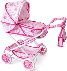 Dětský kočárek pro panenky 2v1 New Baby Monika Flowers