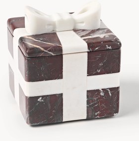 Dekorativní vánoční krabička z mramoru Rosso Levanto Cutemas