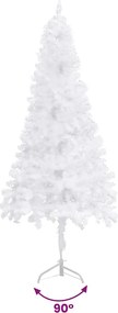 Rohový umělý vánoční stromek bílý 240 cm PVC 329171