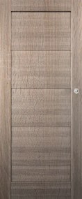 posuvné interiérové dveře do pouzdra SANTIAGO plné, model 1 Průchozí rozměr: 70 x 197 cm, Orientace dveří: Levé dveře, Dekor: Dub stříbrný