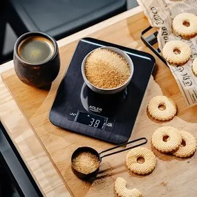 Adler AD 3183b černá / Kuchyňská váha / Přesnost 1 g / Maximálně 5 kg