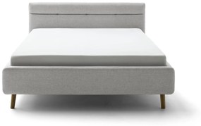 Čalouněná postel LOTTE 160x200 s úložným prostorem, tmavě šedá