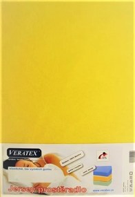Veratex Jersey prostěradlo 200x220/15 cm (č. 6-stř.žlutá)  Jersey