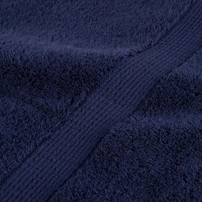Prémiové saunové osušky SOLUND 4 ks tmavě modré 80x200 cm 600 g/m² 137267