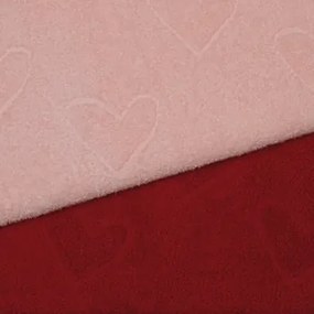 SCANquilt ručník AMOR SOFT červená ručník 50 x 100 cm