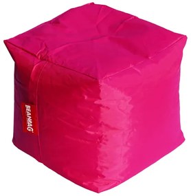 Růžový sedací vak BeanBag Cube