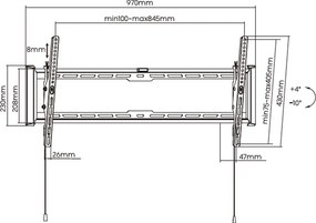 Stell SHO 7410 - polohovatelný SLIM držák na TV