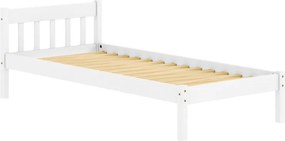 Postel s roštem 90x200, bílá, borové dřevo, MAVIL Kondela 0000402831