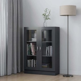 vidaXL Vitrína 82,5 x 30,5 x 115 cm kompozitní dřevo [802755] Barva: Bílá