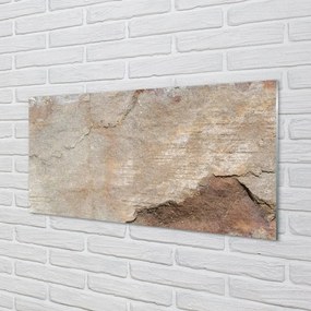 Obraz na skle Marble kamenná zeď 125x50 cm