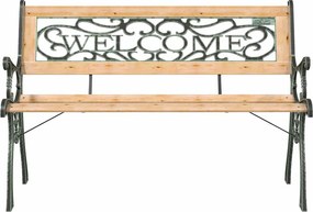 Zahradní lavice 122 cm masivní jedlové dřevo 317118