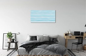 Obrazy na plátně modré pruhy 120x60 cm