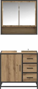 Sada koupelnového nábytku 2 ks Artisanový dub 65 x 33 x 60 cm 3402507