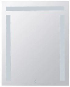 Zrcadlo s LED osvětlením bočním a horním, 600 x 800 mm, dotykový senzor