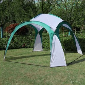 Pavilonový stan YENA s obalem 350x350 cm zeleno-bílý