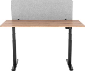 Liftor Silent, akustický paraván na stůl 135 x 60 cm, světle šedý