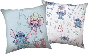 Jerry Fabrics Polštářek Stitch and Angel Xmas 40x40 cm