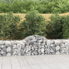 Klenuté gabionové koše 40 ks 200x50x60/80 cm pozinkované železo 3146296