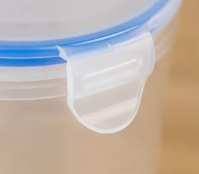 dóza na potraviny, objem 0,8 l, s víkem, plast, 11x10x10 cm, průhledná, Dekorino DP20260019