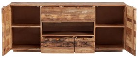 furniture-nabytek.cz - Masivní příborník Oldwood z recyklovaného dřeva, lakovaný, přírodní barva – 180×40×75 cm
