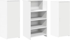 Recepční stůl bílý 135x50x103,5 cm kompozitní dřevo 3324187