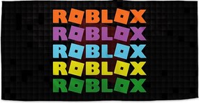 Sablio Ručník ROBLOX Barevný text - 50x100 cm