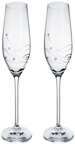 A-KRISTAL Classic - skleničky na sekt se Swarovski® Elements | sada 2 sklenic