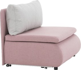 Rozkládací křeslo, růžová / světle šedá, Keny NEW