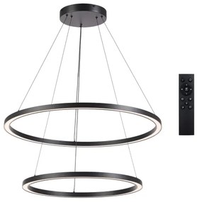 Brilagi - LED Stmívat. lustr na lanku PORTOFINO LED/98W/230V pr. 80 cm černá +DO
