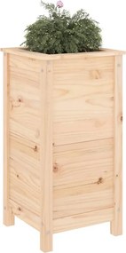vidaXL Zahradní truhlík bílý 40 x 40 x 78 cm masivní borové dřevo [825275] Barva: Medově hnědá borovice