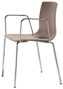 Scab Plastová židle ALICE armchair Barva podnože chromová podnož Barva plastu Scab Nehořlavá lněná  2676