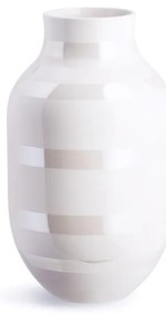 Bílá kameninová váza Kähler Design Omaggio, výška 30,5 cm