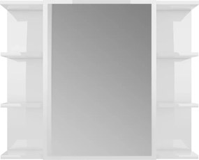 vidaXL Koupelnová skříňka se zrcadlem 80 x 20,5 x 64 dřevotříska [802612] Barva: šedá sonoma